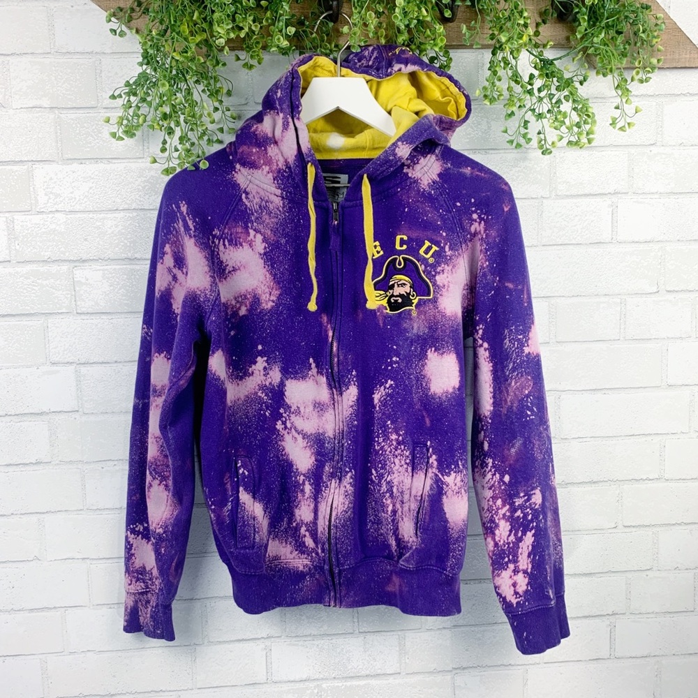 Ecu Pirates Custom Bleach Splatter Jacket Size Large … - Gem